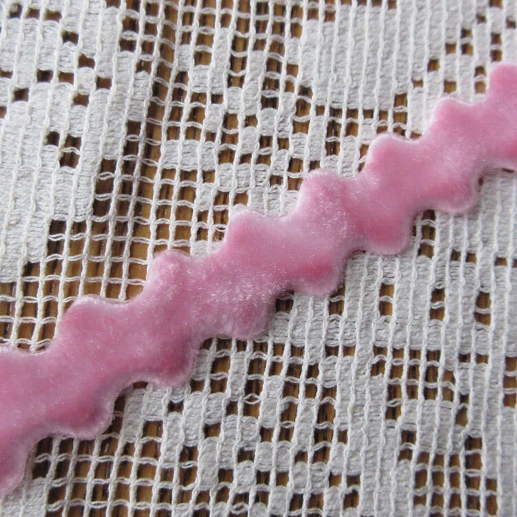 24-1/2 Yards Velvet Ric Rac Rick Rack Ribbon Trim in Pink - Etsy