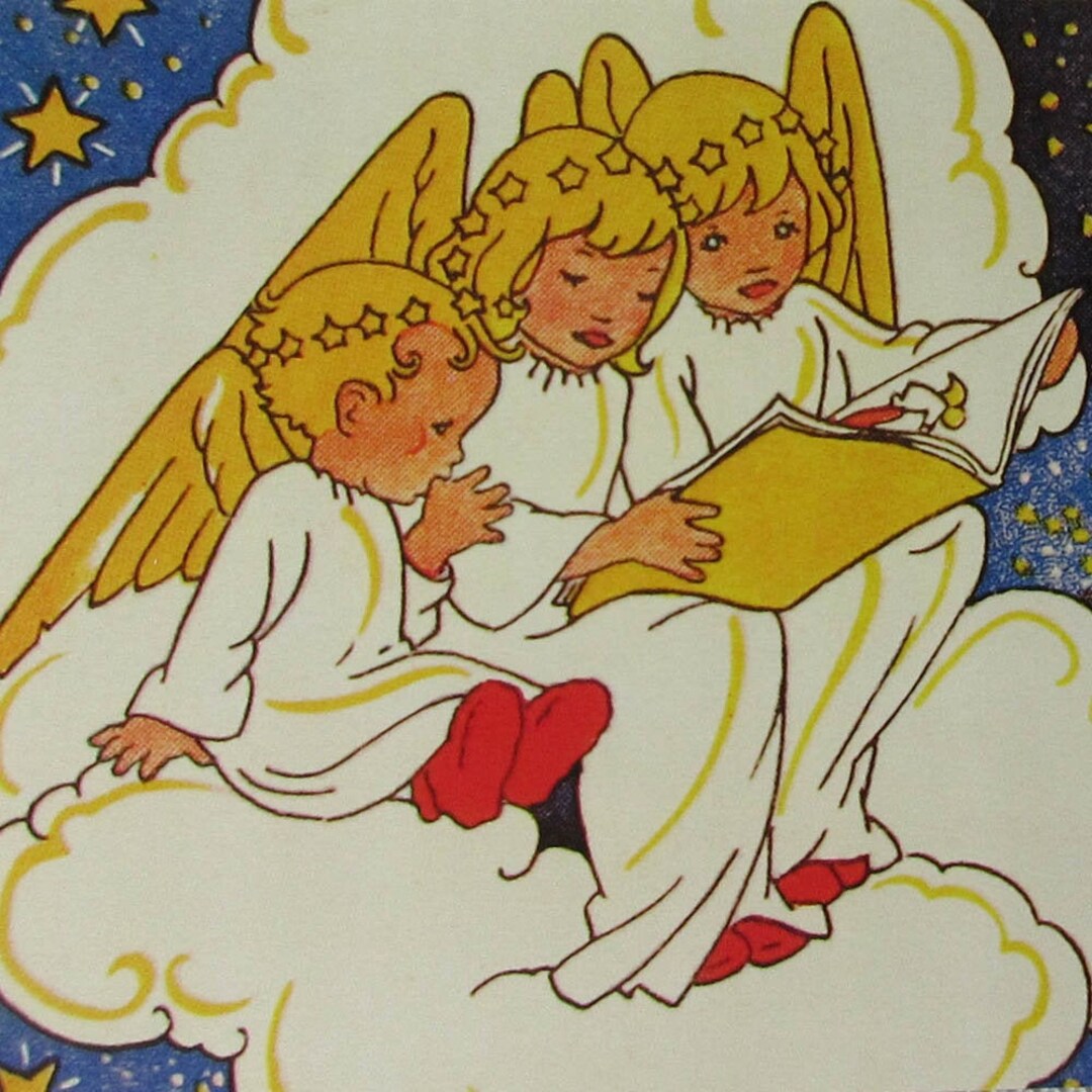 5 Holland Dutch Rie Cramer Christmas Angels Postcards Vintage - Etsy