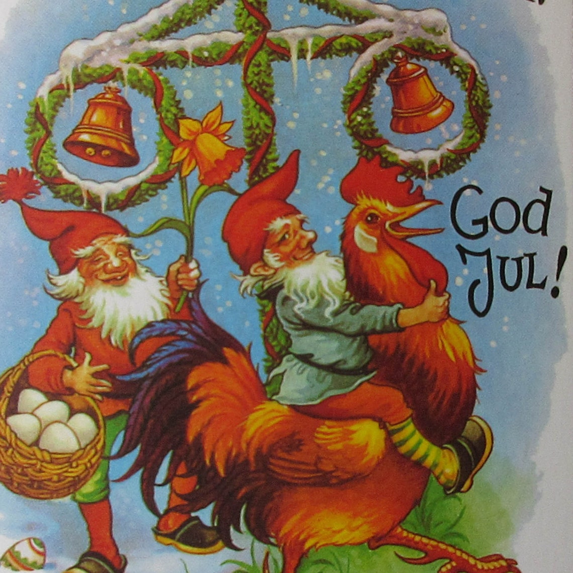 12 Sweden Christmas Postcards God Jul Swedish Cards 3 Styles - Etsy