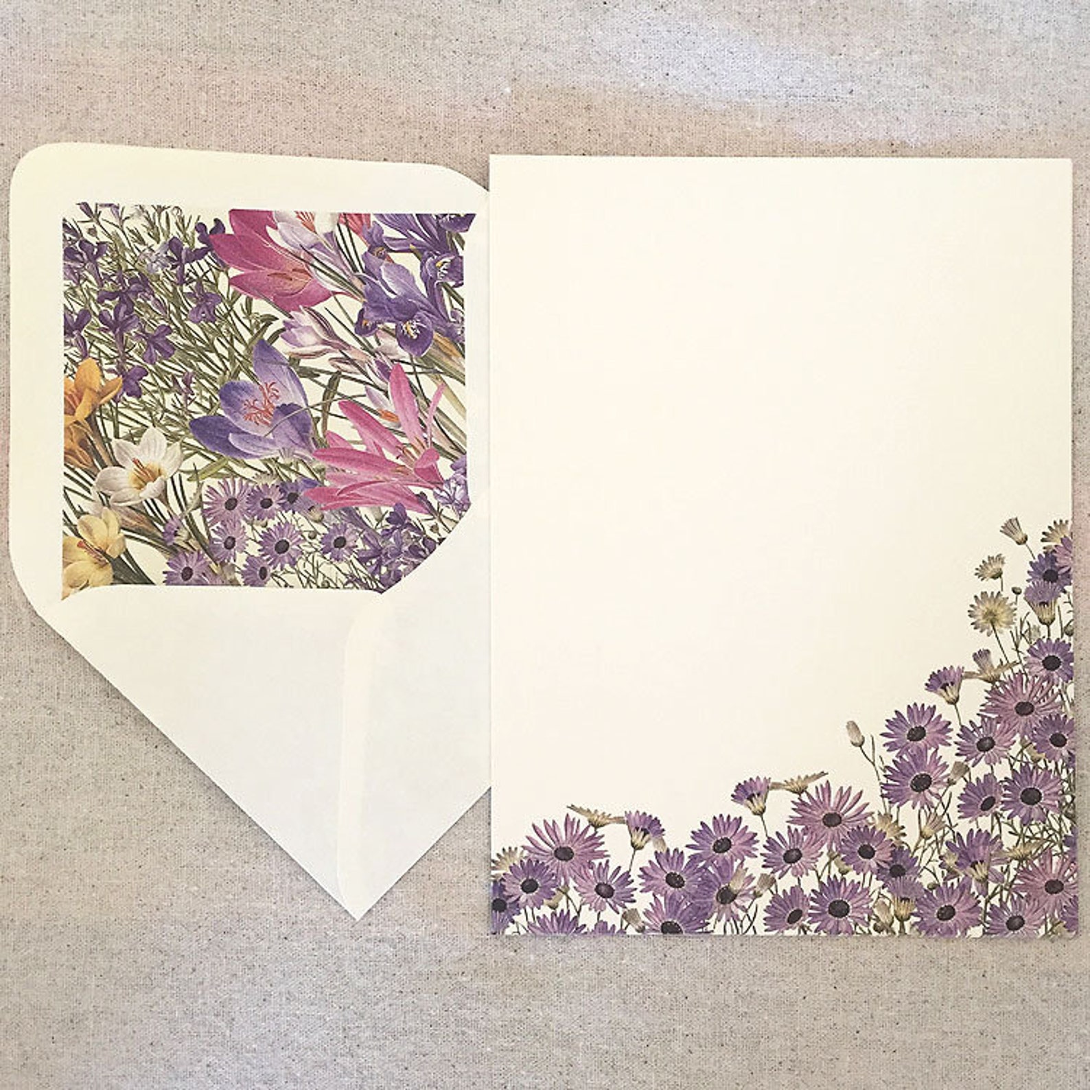 Italian Stationery Letter Writing Set in Portfolio 10 Sheets - Etsy