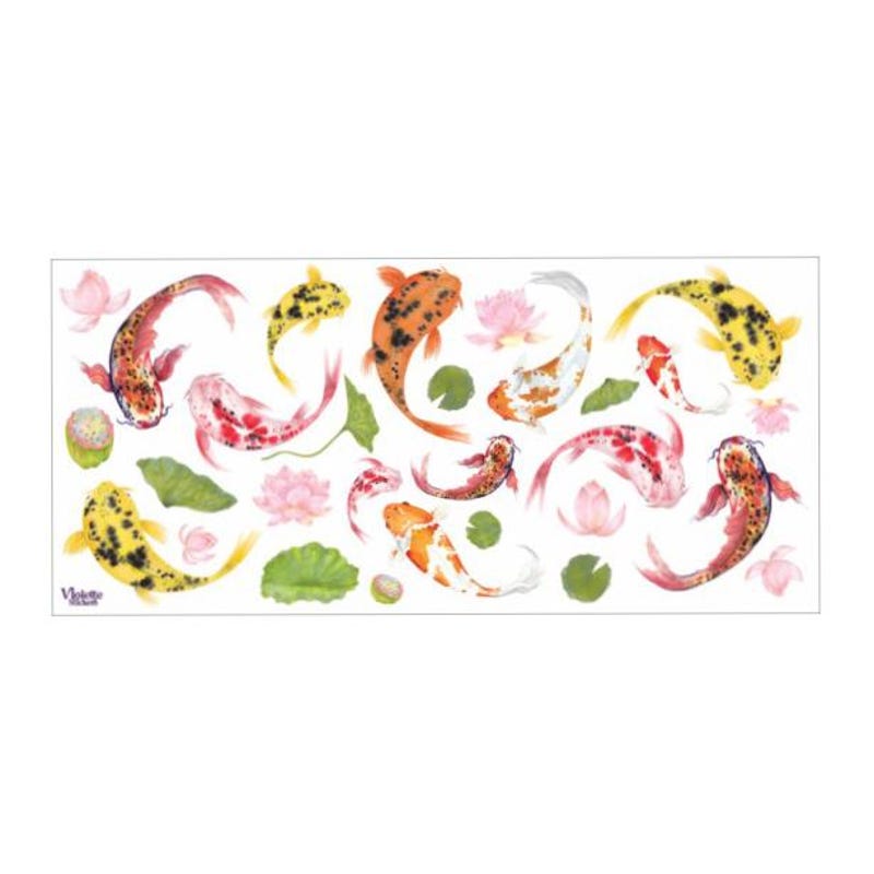 Koi Stickers - Etsy