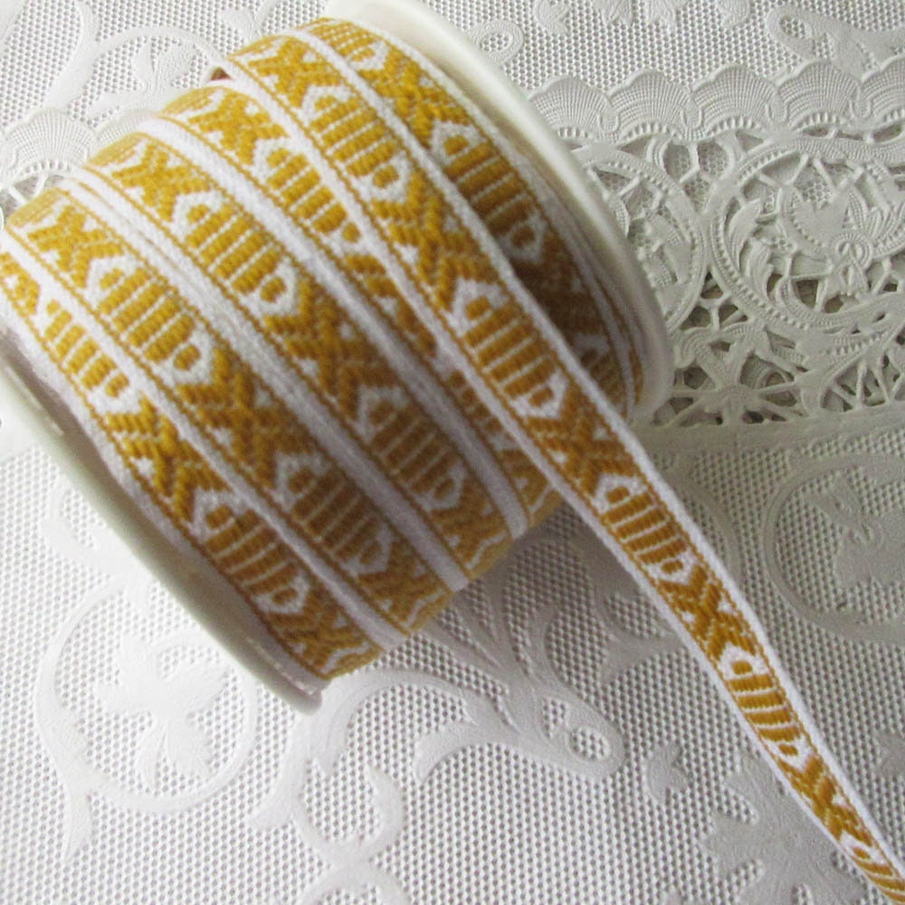 Card Making & Stationery Papercraft 5 Yards Woven Folkloric Narrow ...