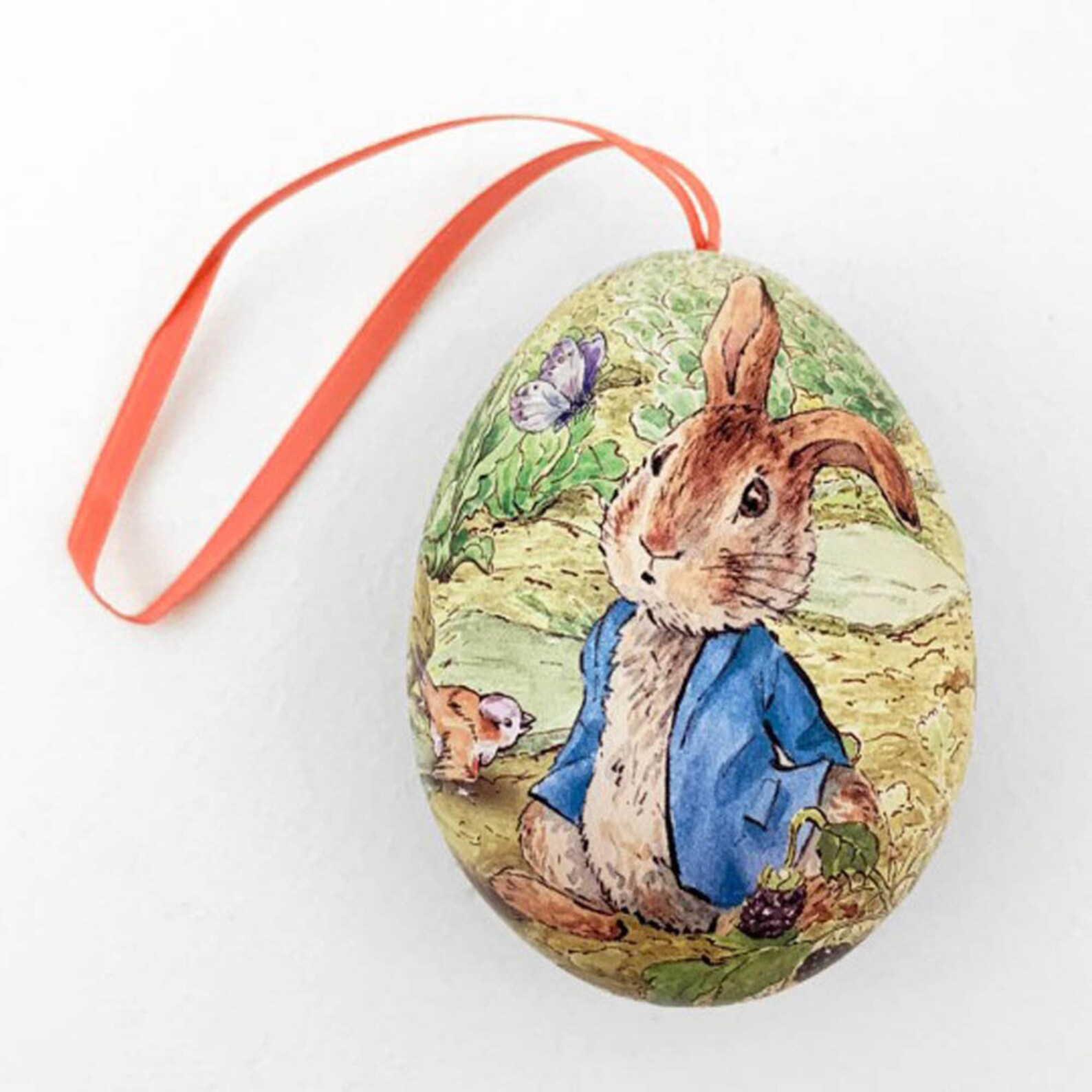 From England Tin Metal Easter Egg Peter Rabbit Beatrix Potter Box ...