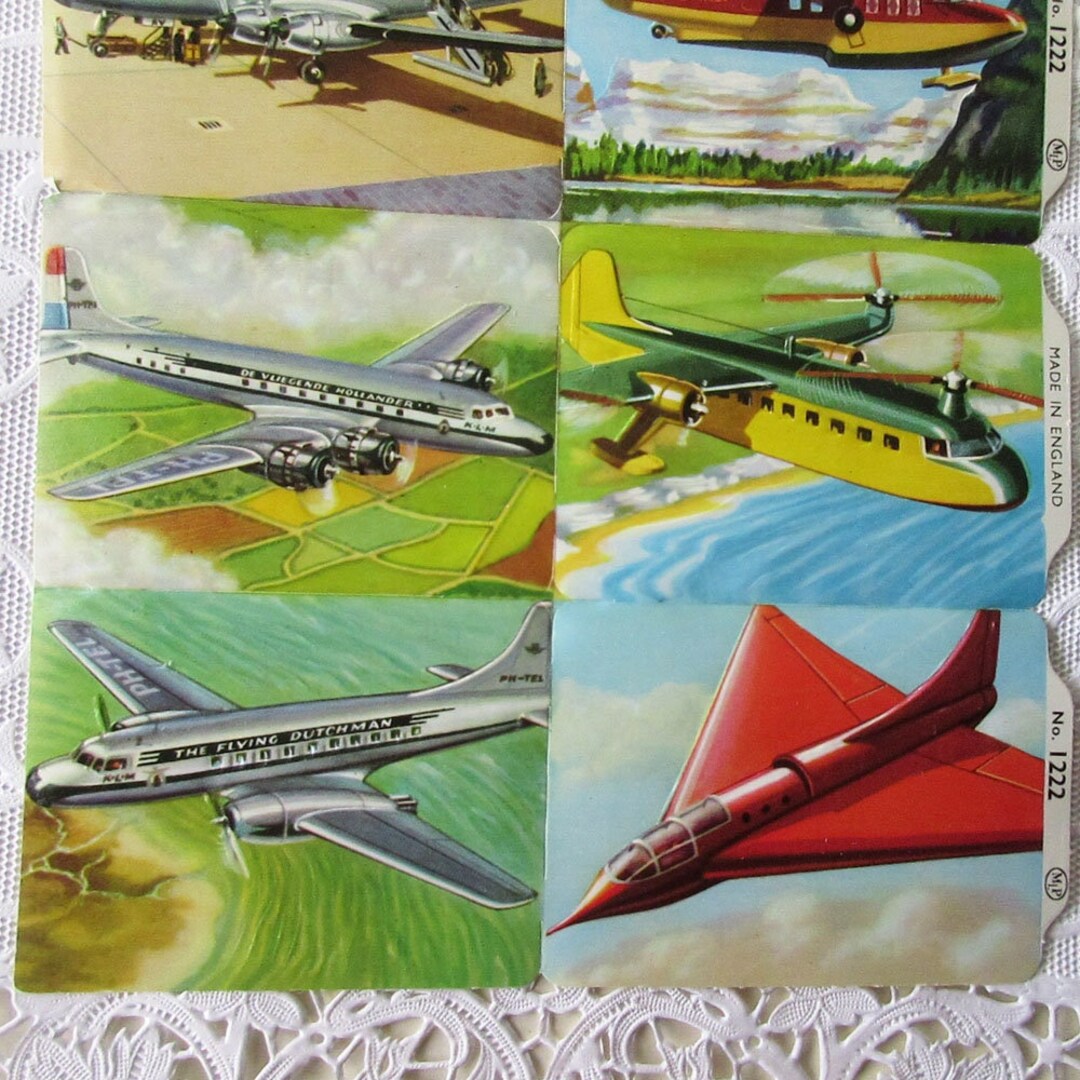 5 Sheets England Vintage Airplane Scrap Airplanes Paper Scraps MLP Out ...
