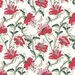 2 Sheets Italian Red Flowers Print Paper ~ Rossi Italy IPR321R X2 - Etsy