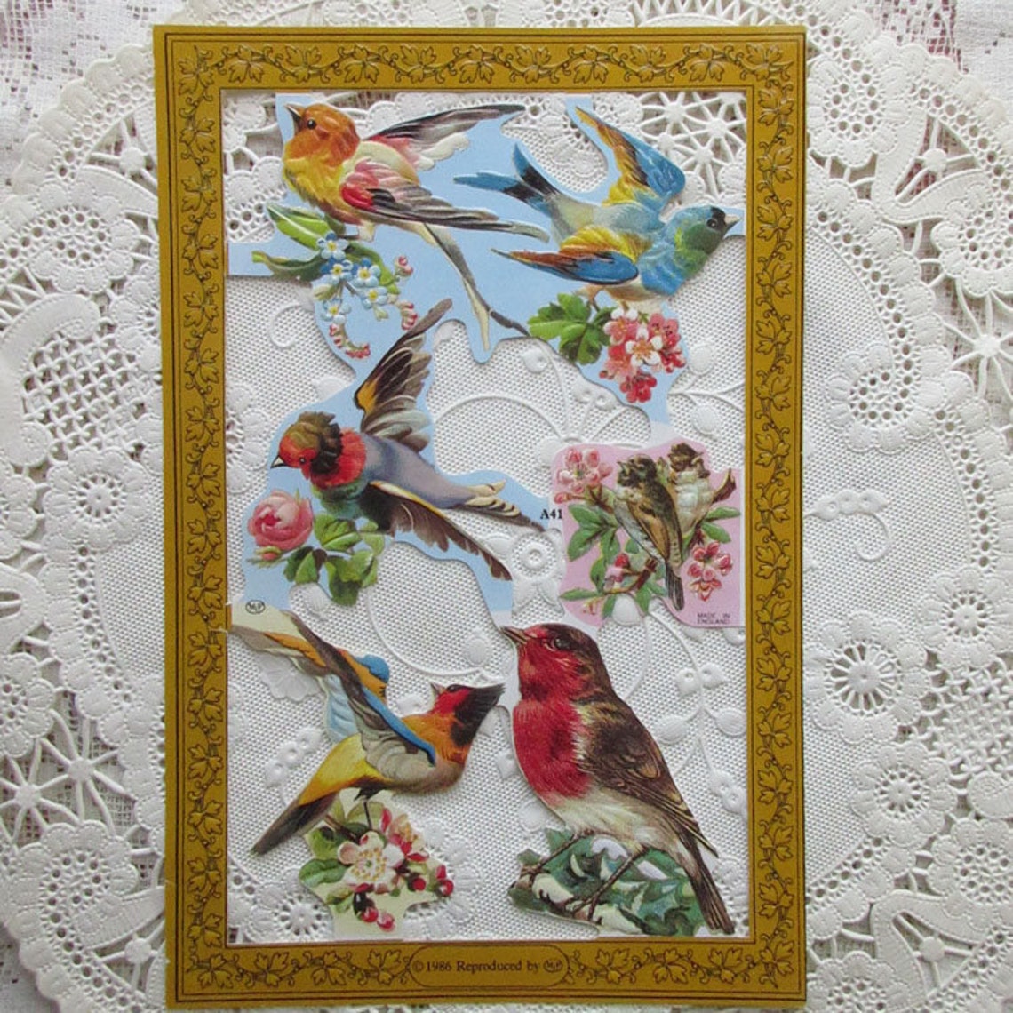 Vintage England Paper Lithograph Die Cut Scraps Victorian - Etsy