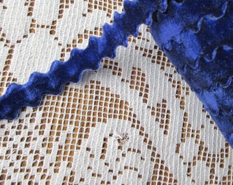 Brown Velvet Ric Rac Trim Ribbon May Arts - Etsy