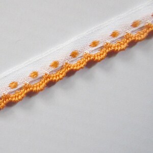 4 Yards Italy Italian Trim Scallop and Dot Edge Embroidered Edging ...