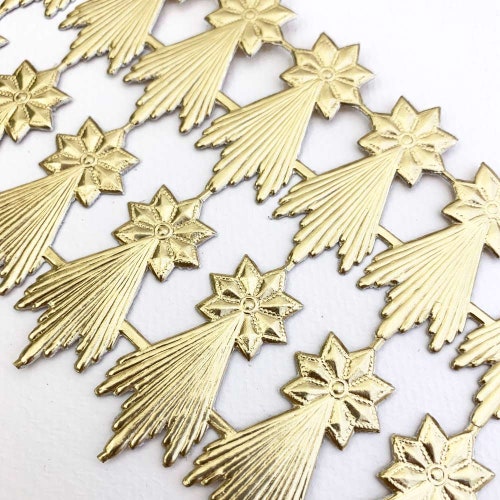 2 Extra Large Gold Dresden Stars Comets or Halos Paper - Etsy
