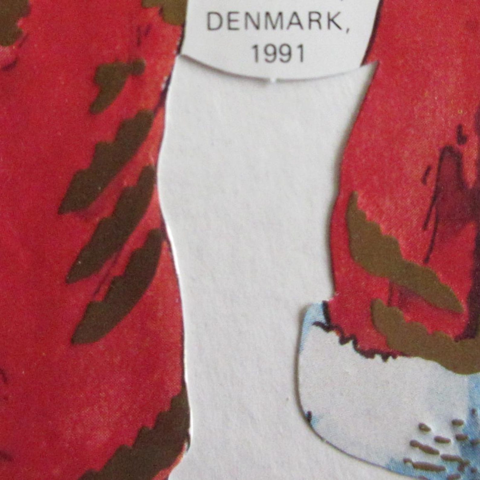 From Denmark Vintage Christmas Santa Claus Die Cut Paper Scraps E14 - Etsy
