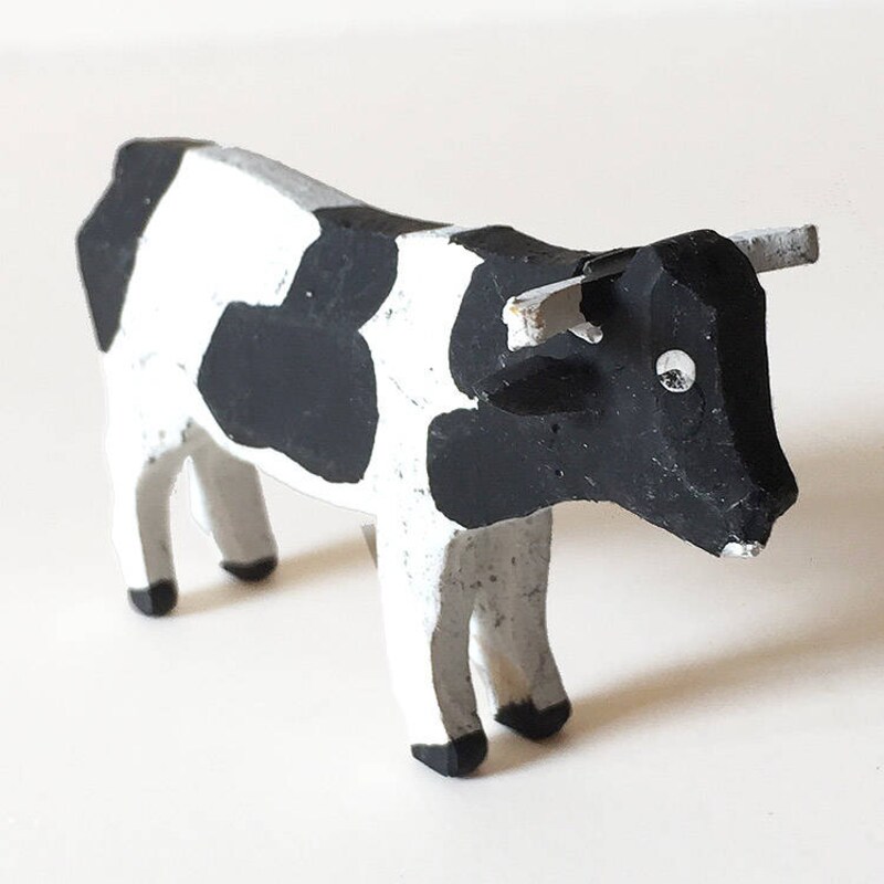 Wooden Cow - Etsy