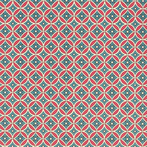 2 Sheets Italian Blue Flower and Vine Print Paper Carta - Etsy