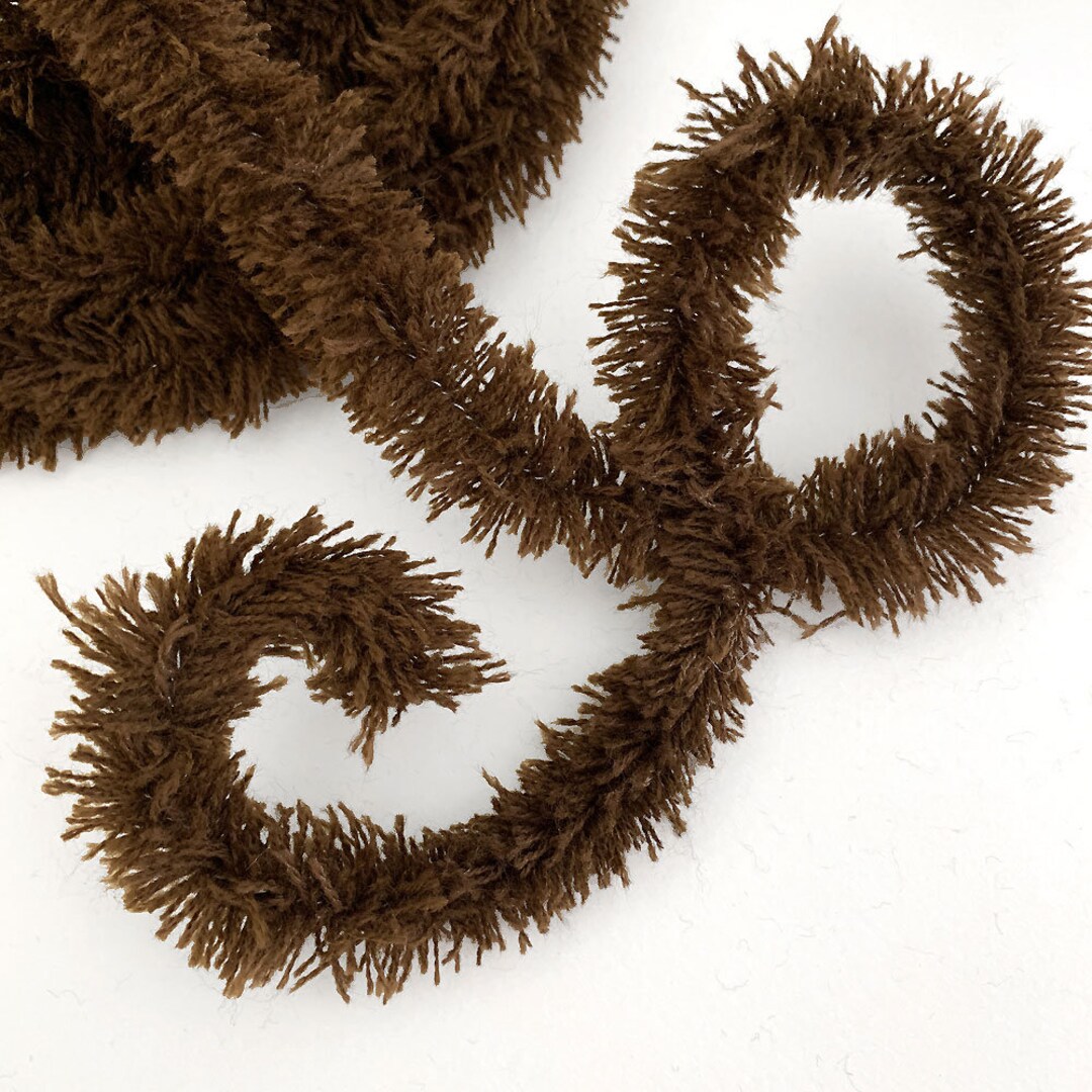 Czech 2 Yards Wired Yarn Trim in Brown ~ Soft and Fluffy ~ CYC-22-BR - Etsy