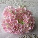 2 Bouquets Forget Me Nots Paper Millinery Flowers Bright Blue With Pink ...