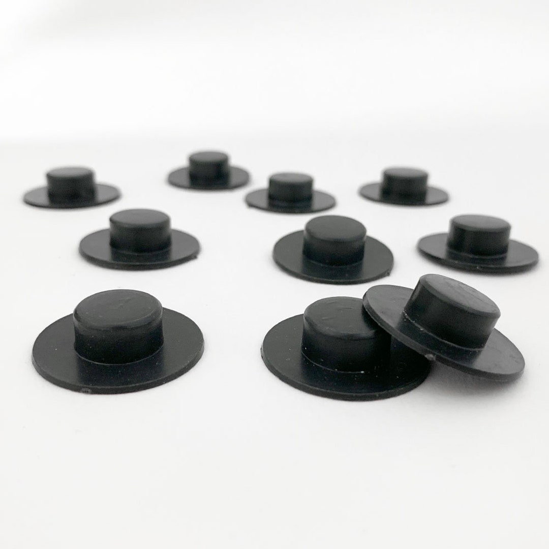 10 Black Miniature Plastic Snowman Top Hats 1-1/4 X - Etsy