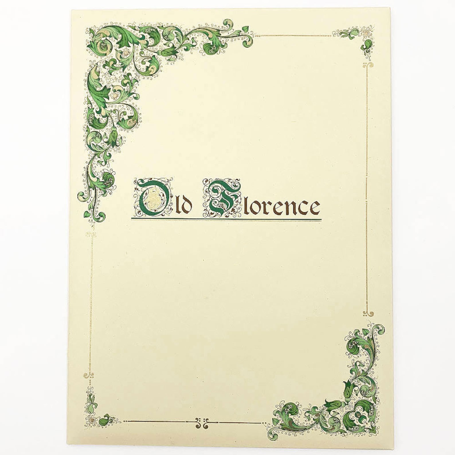 Italian Stationery Letter Writing Set in Portfolio ~ 10 Sheets + 10 ...