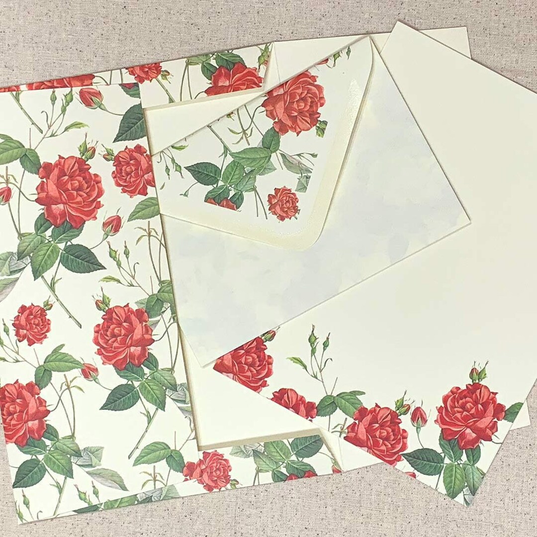 Italian Stationery Letter Writing Set in Portfolio 10 Sheets 10 ...