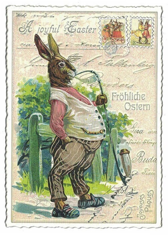 Bunny Rabbit Vintage Postcards