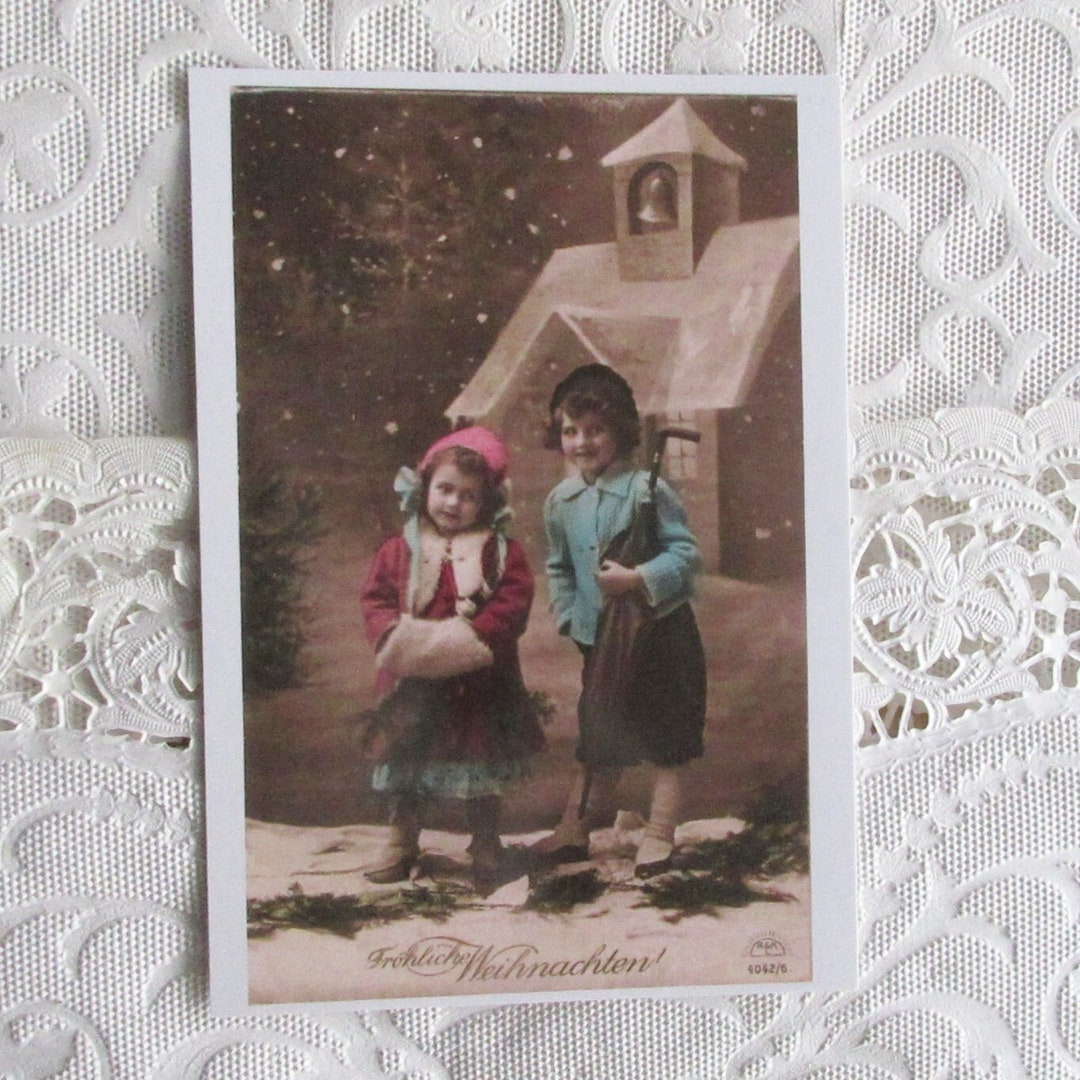 5 Holland Dutch Postcards Vintage Style Christmas One Design Cards ...