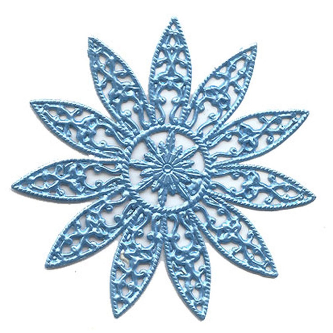4 Stars Germany Dresden Trim Snowflakes Halos Light Blue Paper Foil Die ...