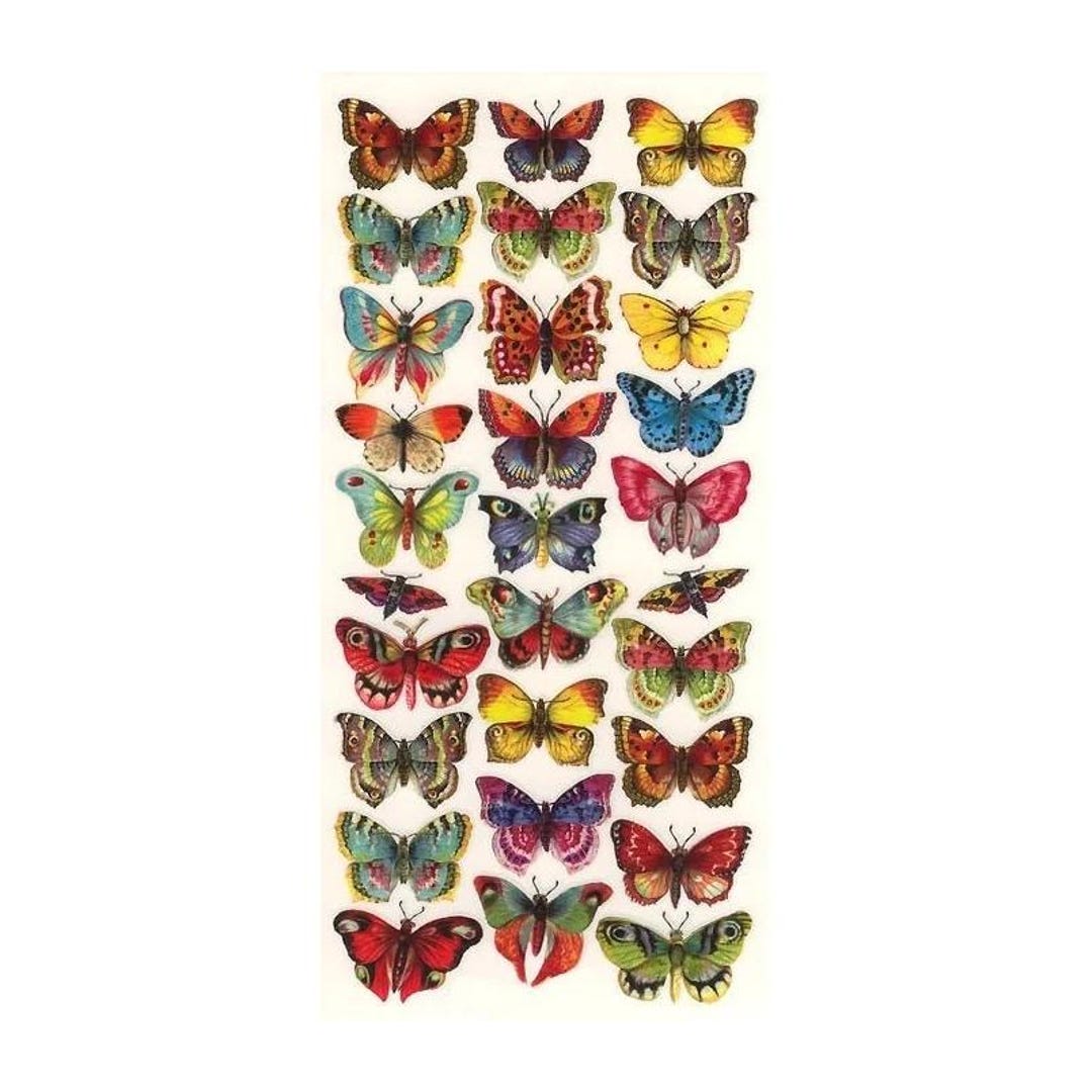 3 Sheets Self Adhesive Butterfly Stickers STKC14 - Etsy