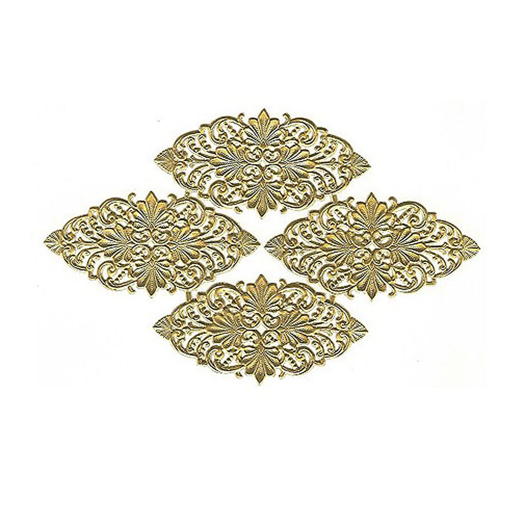 8 Germany Heavy Embossed Dresden Gold Paper Foil Flourish ...