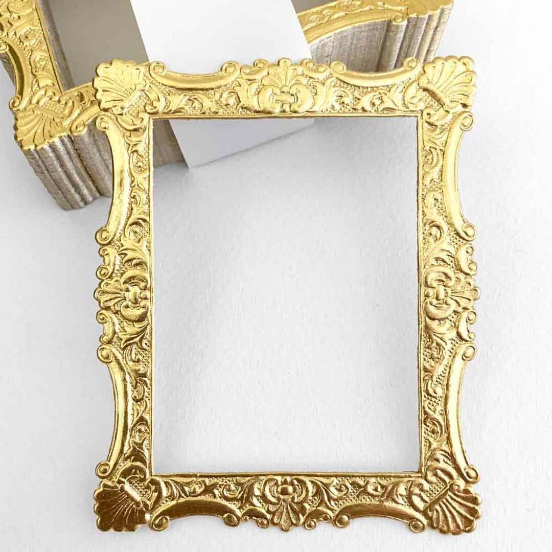 From Germany 2 Dresden Frames Deeply Embossed Gold Paper Foil DFW36G X2 ...