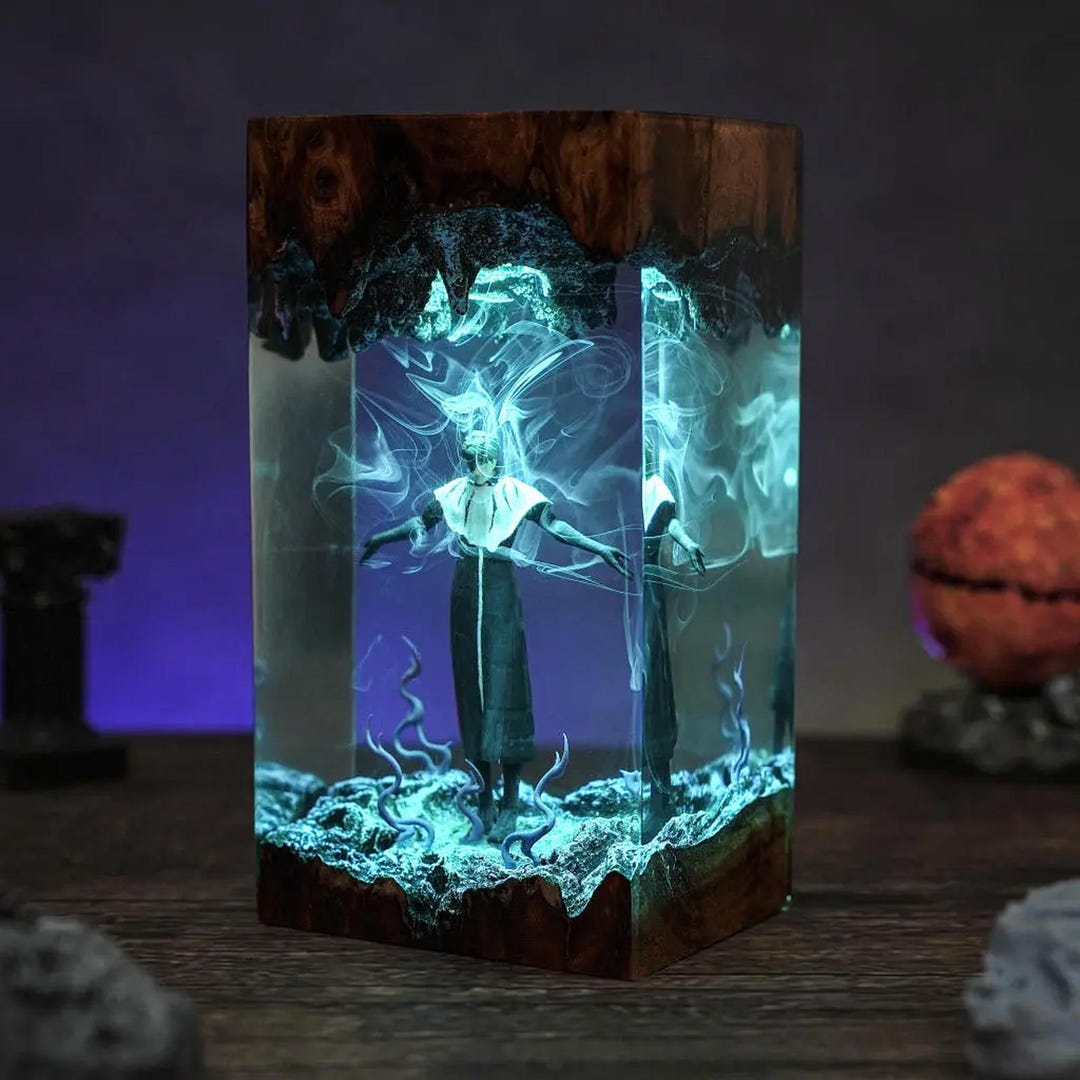 Sosuke Aizen Bleach Epoxy Resin Lamp, Custom Anime Night Light, Blea.ch ...