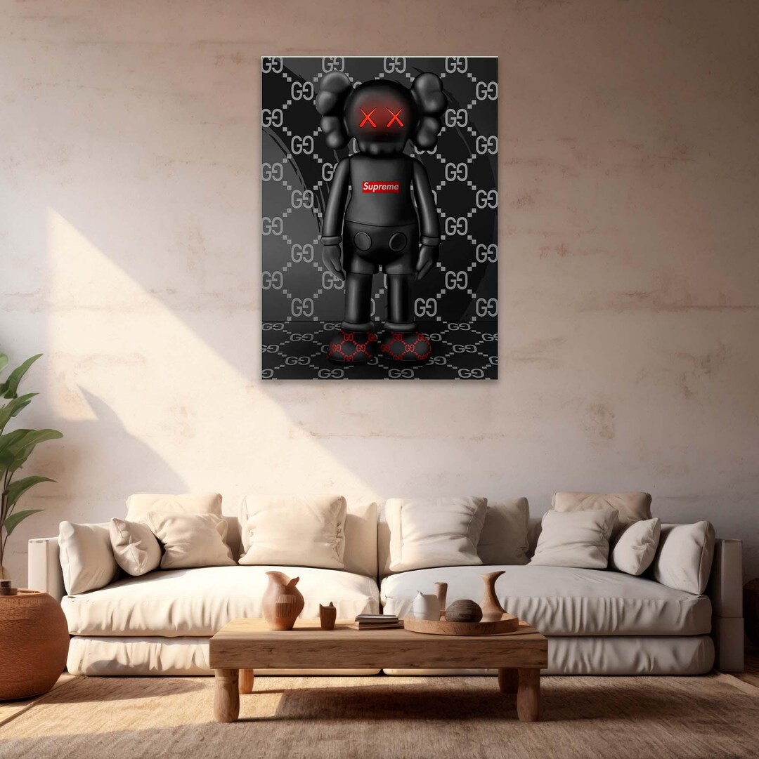 Hyperbeast Poster, Bearbrick Black Art, Bearbrick Poster Print, Home ...