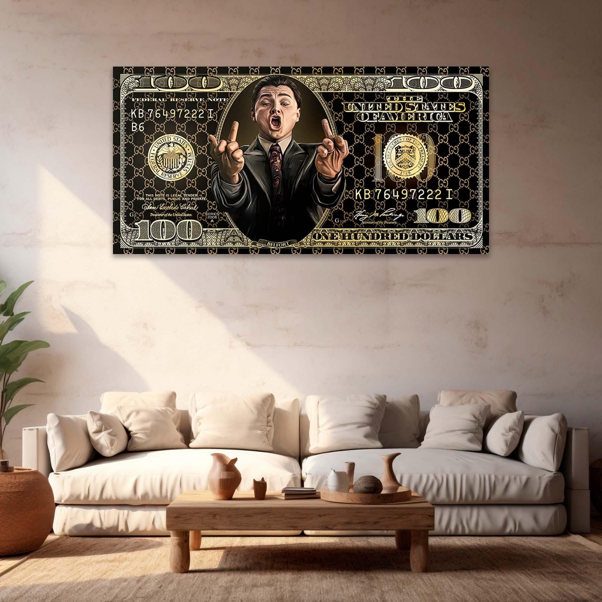 Custom 100 Dollar Bill Canvas, Personalized Dollars, Custom Gift ...