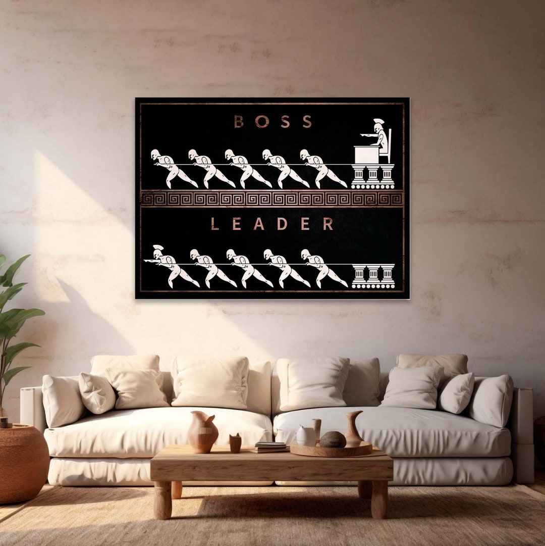 Boss Leader Canvas Print: Office Wall Art - Etsy