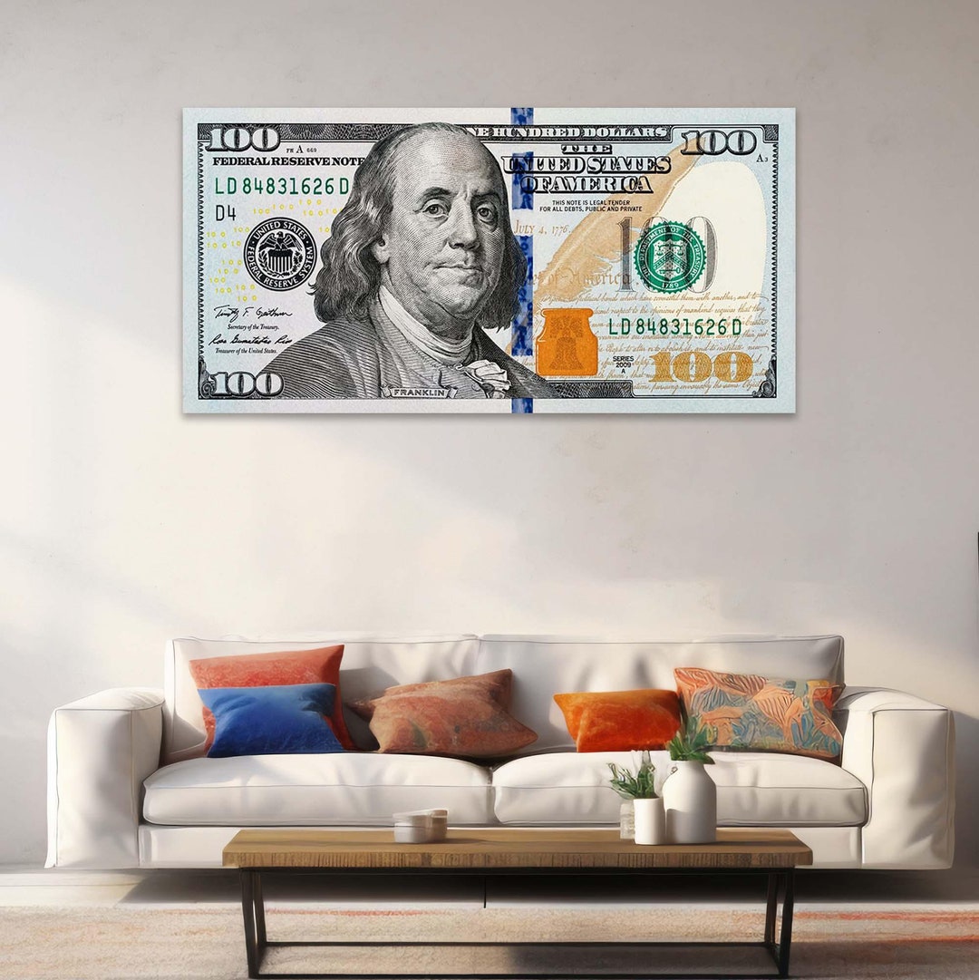 Dollar Canvas, Contemporary Art, Money Art Canvas, Office Canvas ...