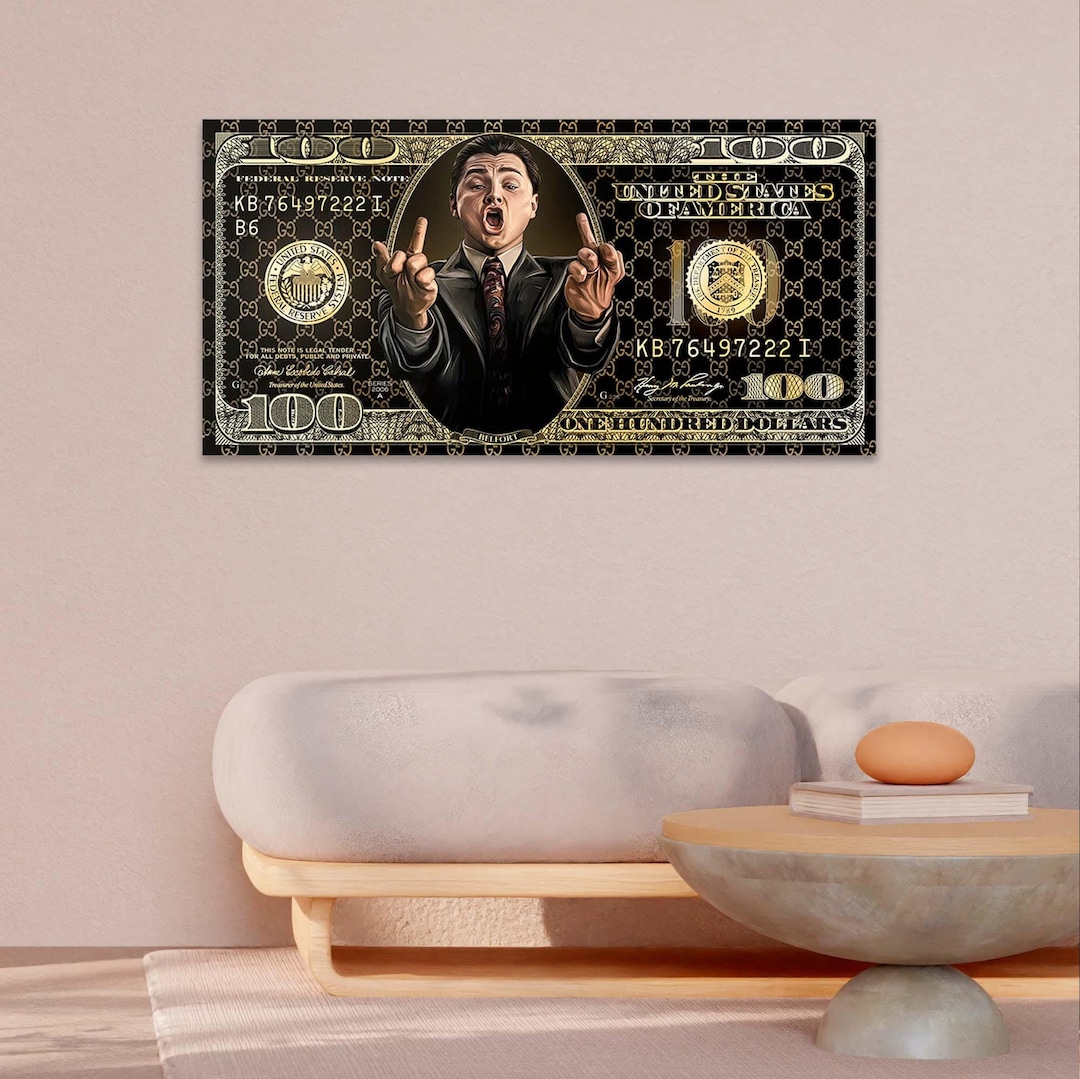 100 Bill Poster, Money Poster, Money Art, Luxury Wall Art, Money ...