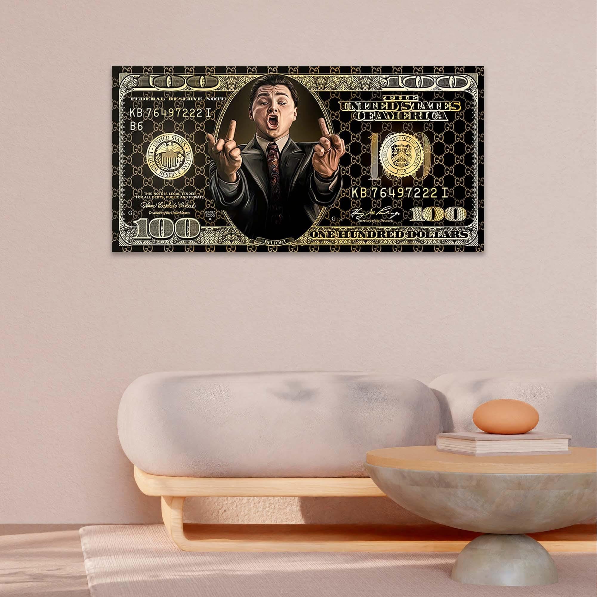 Custom 100 Dollar Bill Canvas, Personalized Dollars, Custom Gift ...