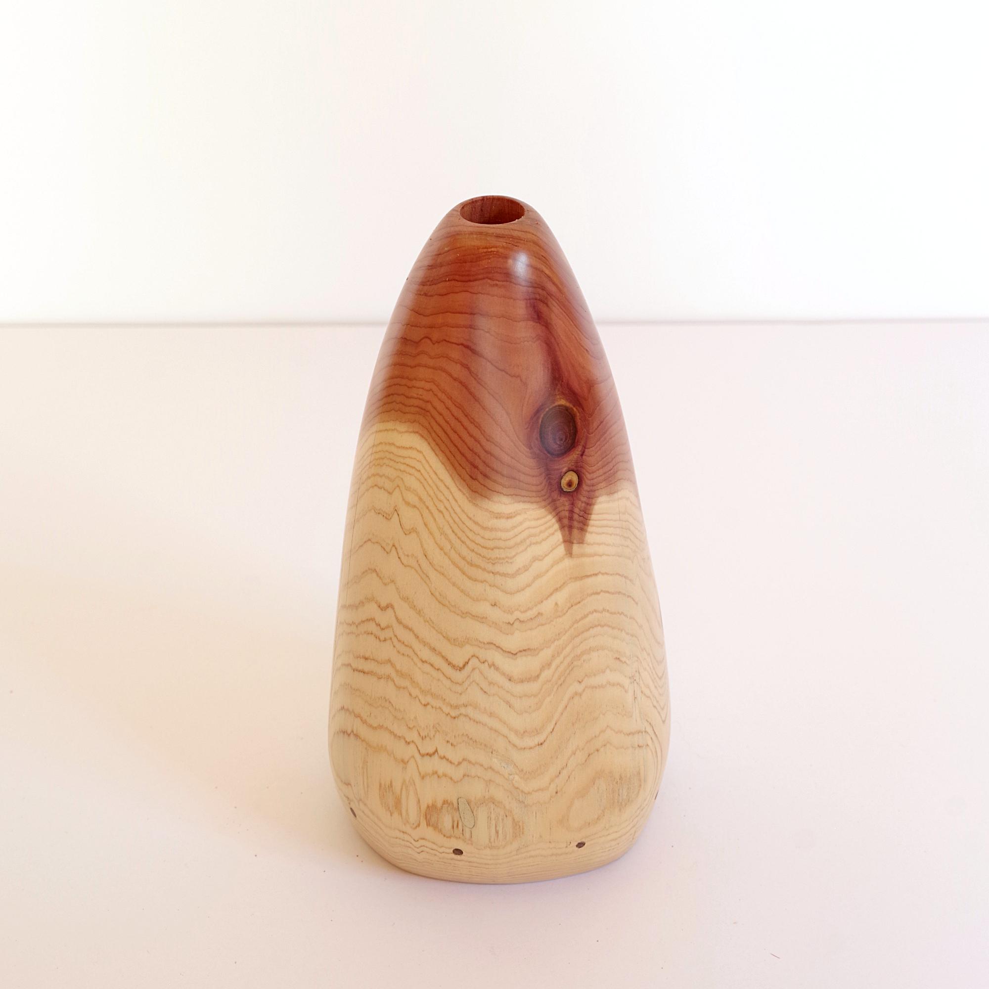 Japandi Vase, Dried Flower Vase, Cedar Vase, Rustic Decor, Japandi ...