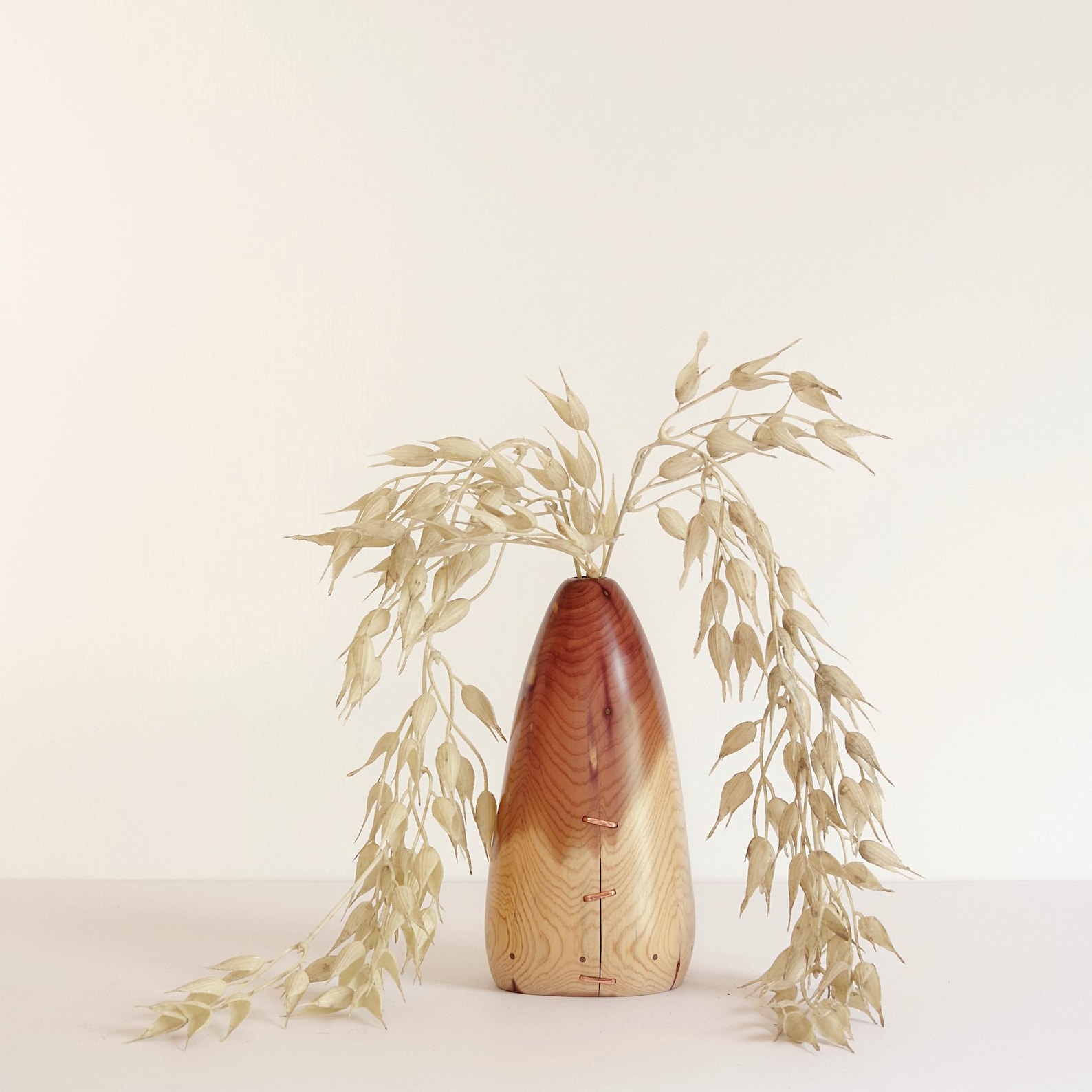 Japandi Vase, Dried Flower Vase, Cedar Vase, Rustic Decor, Japandi ...