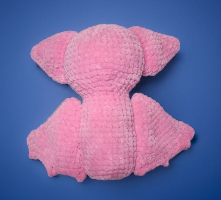 Large Happy Bat Stuffed Animal: Cute Crochet Halloween Plushie - Etsy