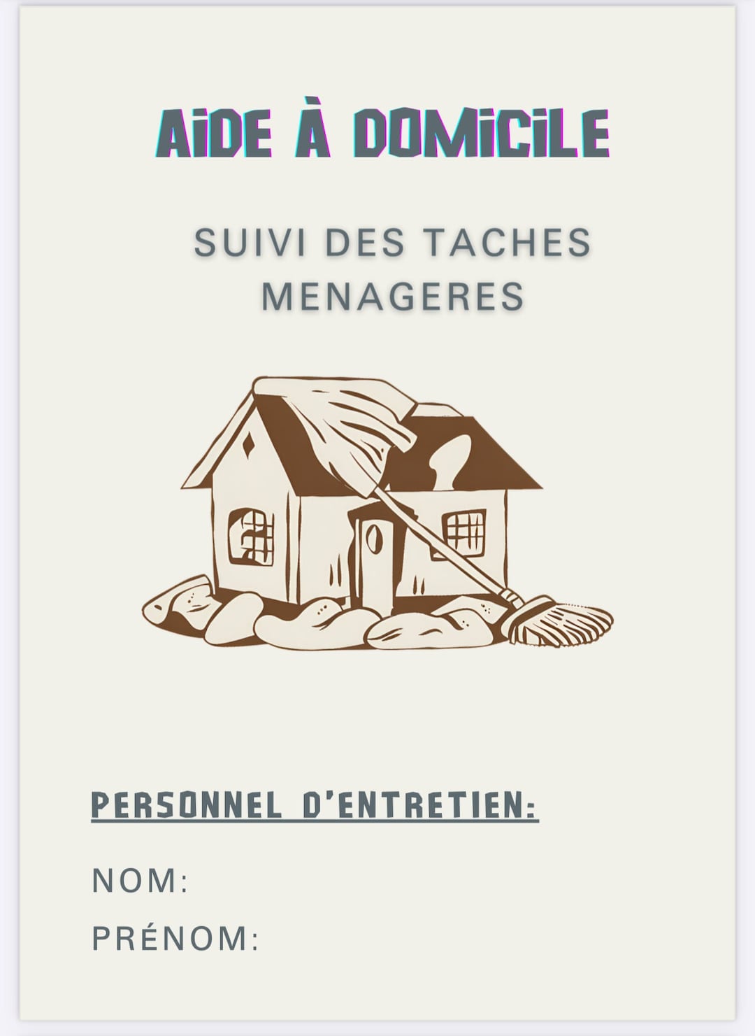 Household Chores Monitoring Schedule Management Sheets Monitor the ...