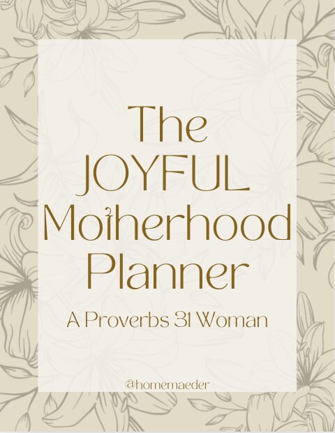 Editable Motherhood Planner, Busy Mom, Digital Planner, Proverbs 31 ...