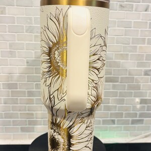 40oz Stanley in Cream Moon: Sunflowers - Etsy