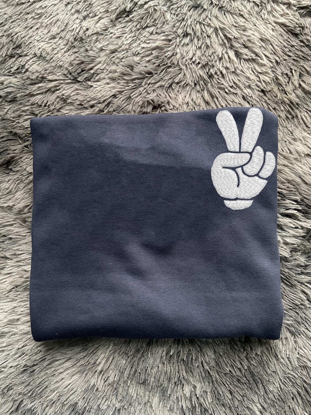 Embroidered Disneyland Pocket Size Peace Sign Shirts, Disneyworld Peace ...