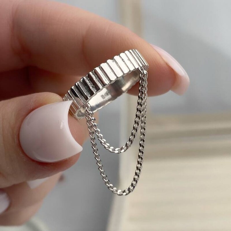 Double Ring Chain - Etsy