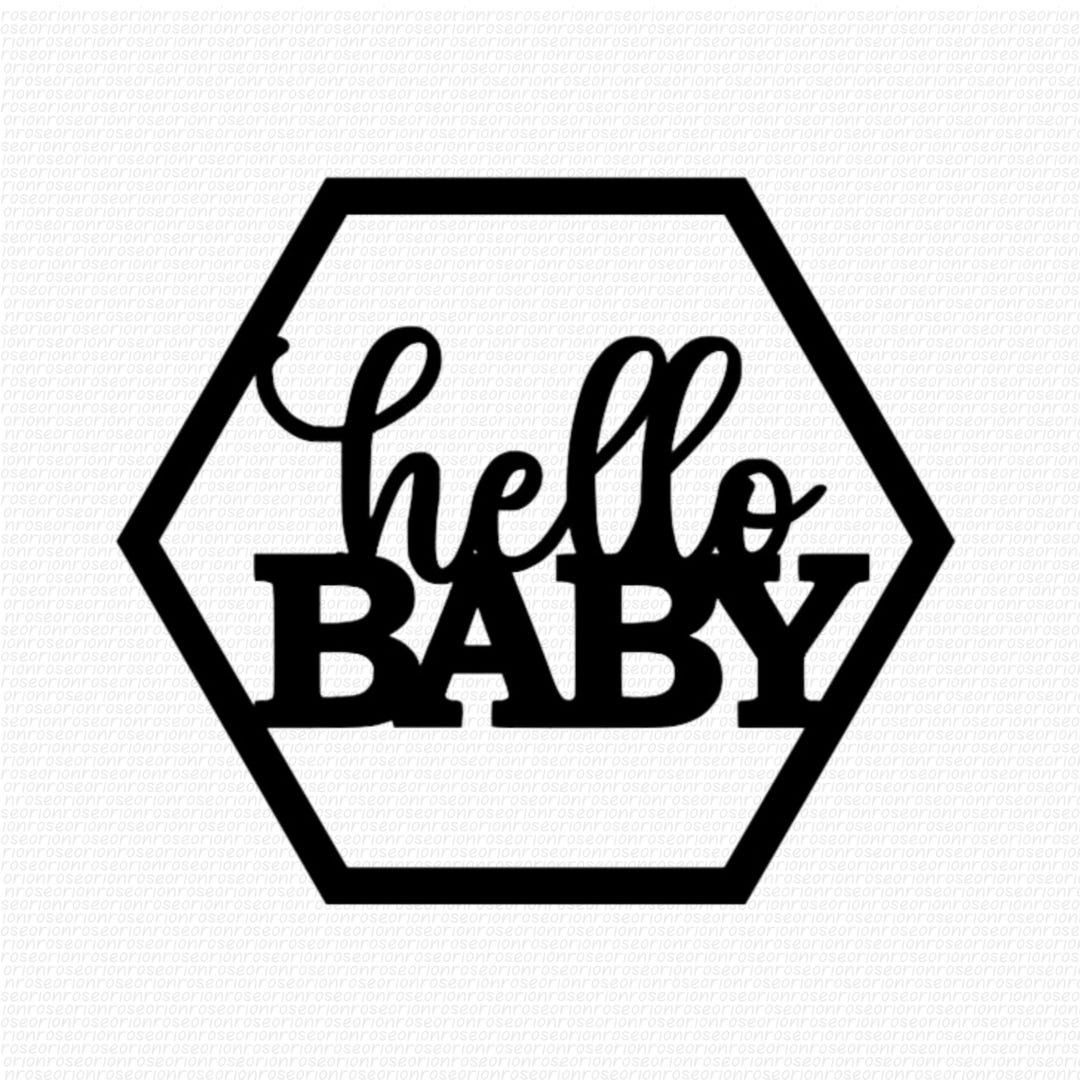 Hello Baby SVG, SVG File, Hello Baby Svg, Hello Baby Cricut File ...