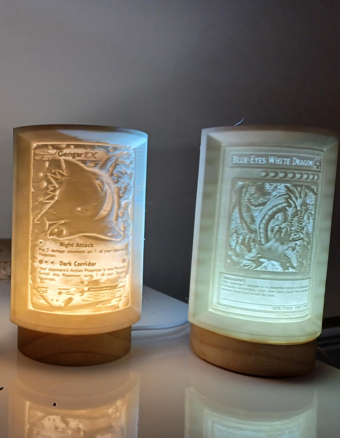 Custom 3D Printed Pokemon Magic and Yugioh Lithophane Card Light Gift ...