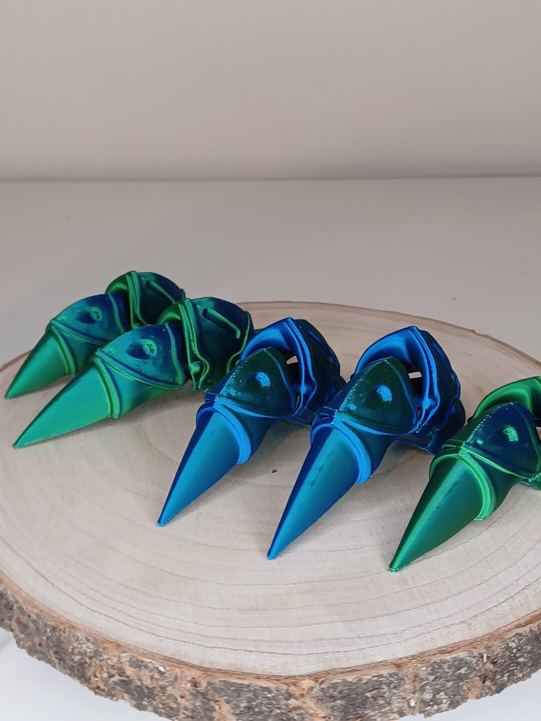 Set of 5 Victorian Steampunk 3D Printed Articulated Claws for Cosplay ...