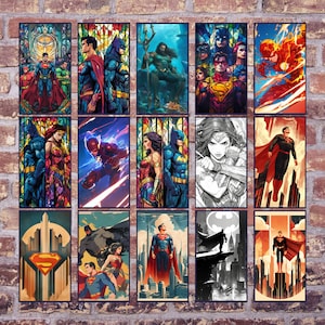 DC Heroes Poster Pack Digital Download 90 High Resolution Printable ...