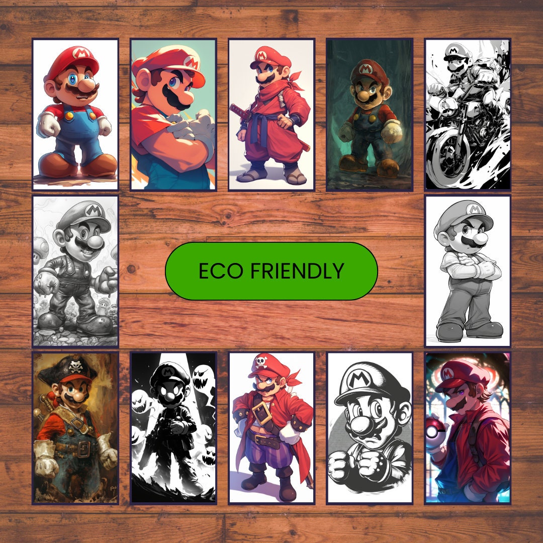 Mario Poster Pack Digital Download 90 High Resolution Printable Art ...