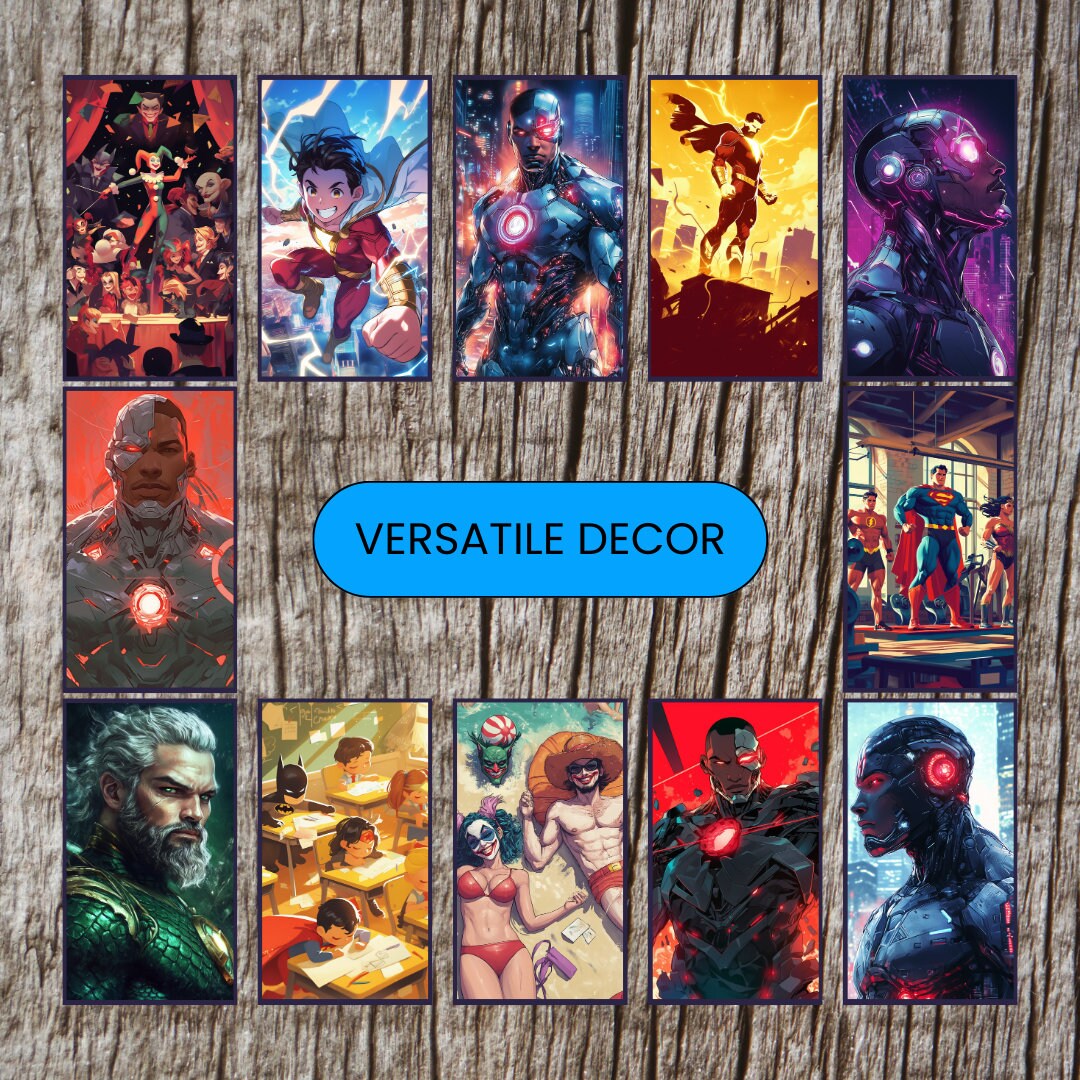 DC Heroes Poster Pack Digital Download 90 High Resolution Printable ...