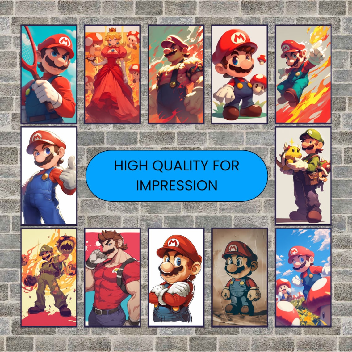 Mario Poster Pack Digital Download 90 High Resolution Printable Art ...