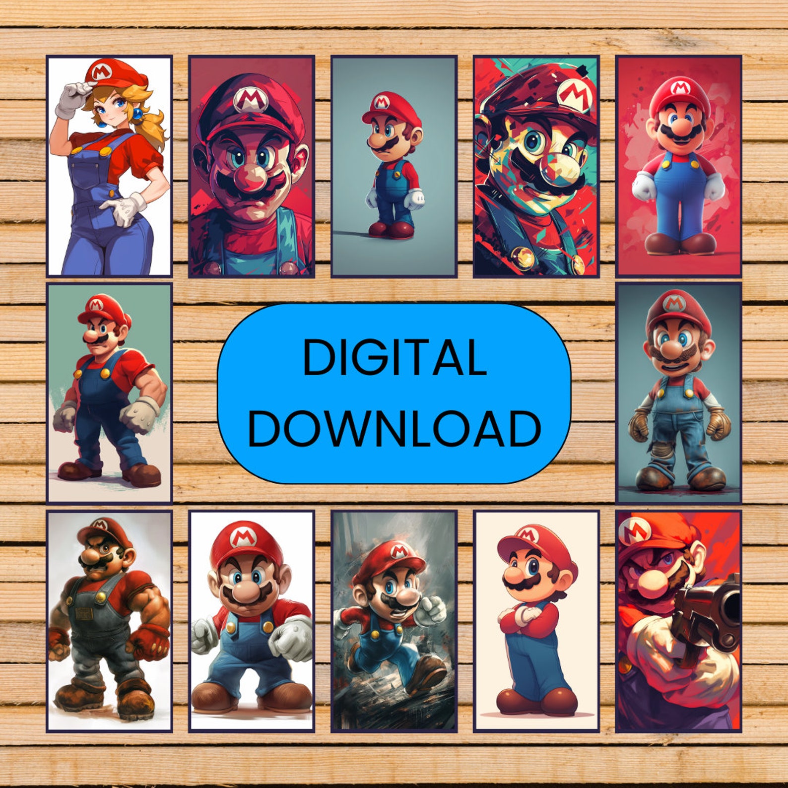Mario Poster Pack Digital Download 90 High Resolution Printable Art ...